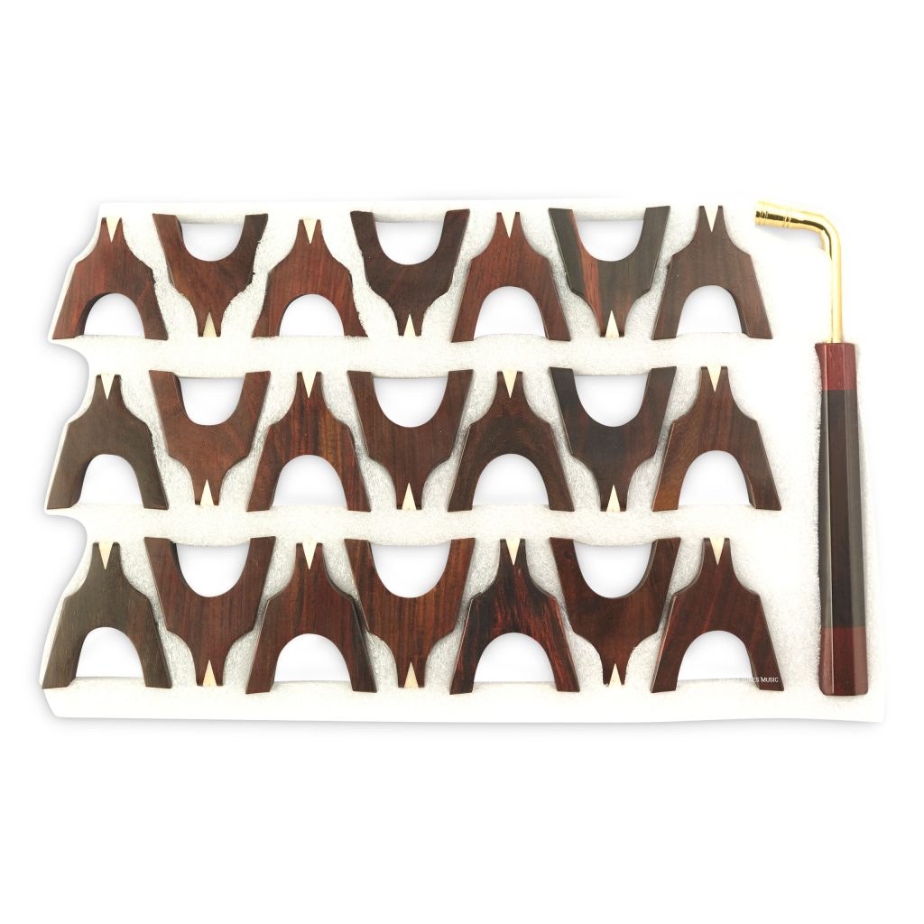 Japanese Style Inverted Triangle Bone 1st Grade Aged Rosewood Guzheng ...